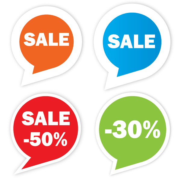 Vector Sale Sticker Set | Download Free Vector Art | Free-Vectors