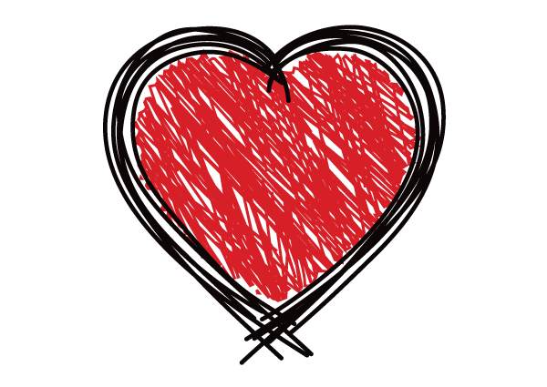 Scribble Heart Vector Art | Download Free Vector Art | Free-Vectors