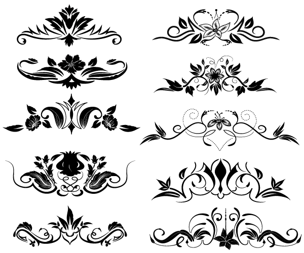Vector Flourish Ornaments Illustrator | Download Free Vector Art | Free ...