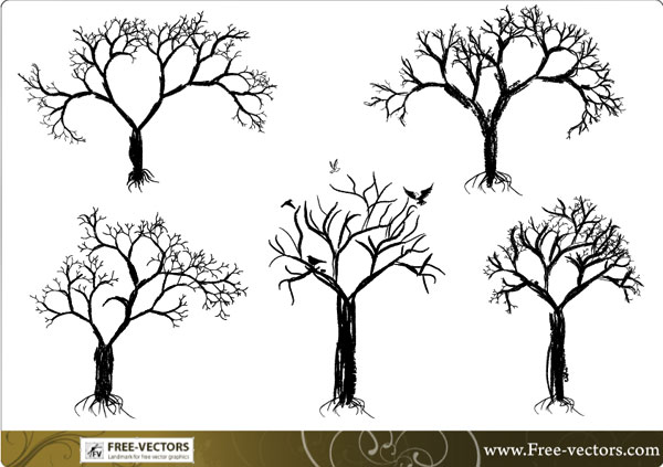 Tree Vector Set | Download Free Vector Art | Free-Vectors