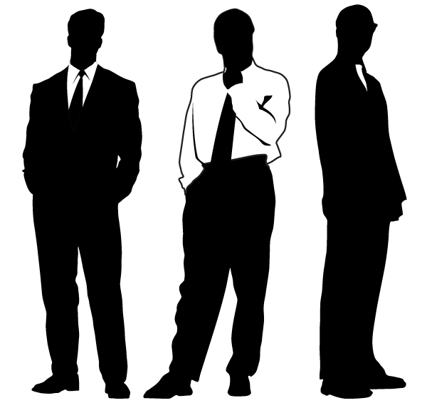 Vector Businessman Silhouettes Download Free Vector Art Free Vectors