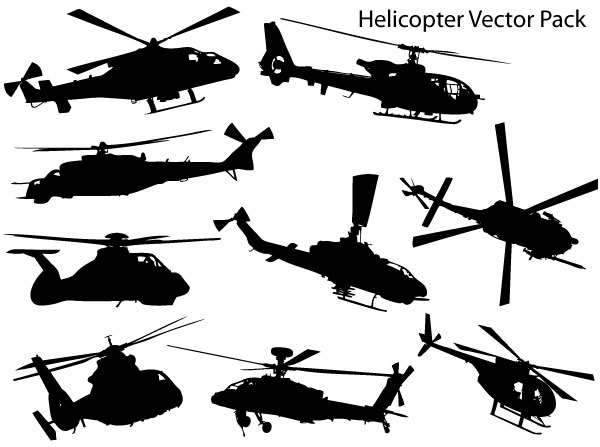Helicopter Vector Pack | Download Free Vector Art | Free-Vectors